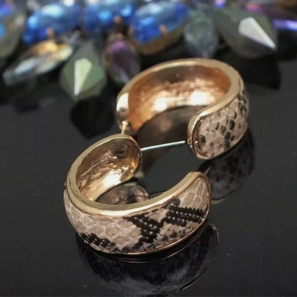 Snakeskin Earrings - Etsy