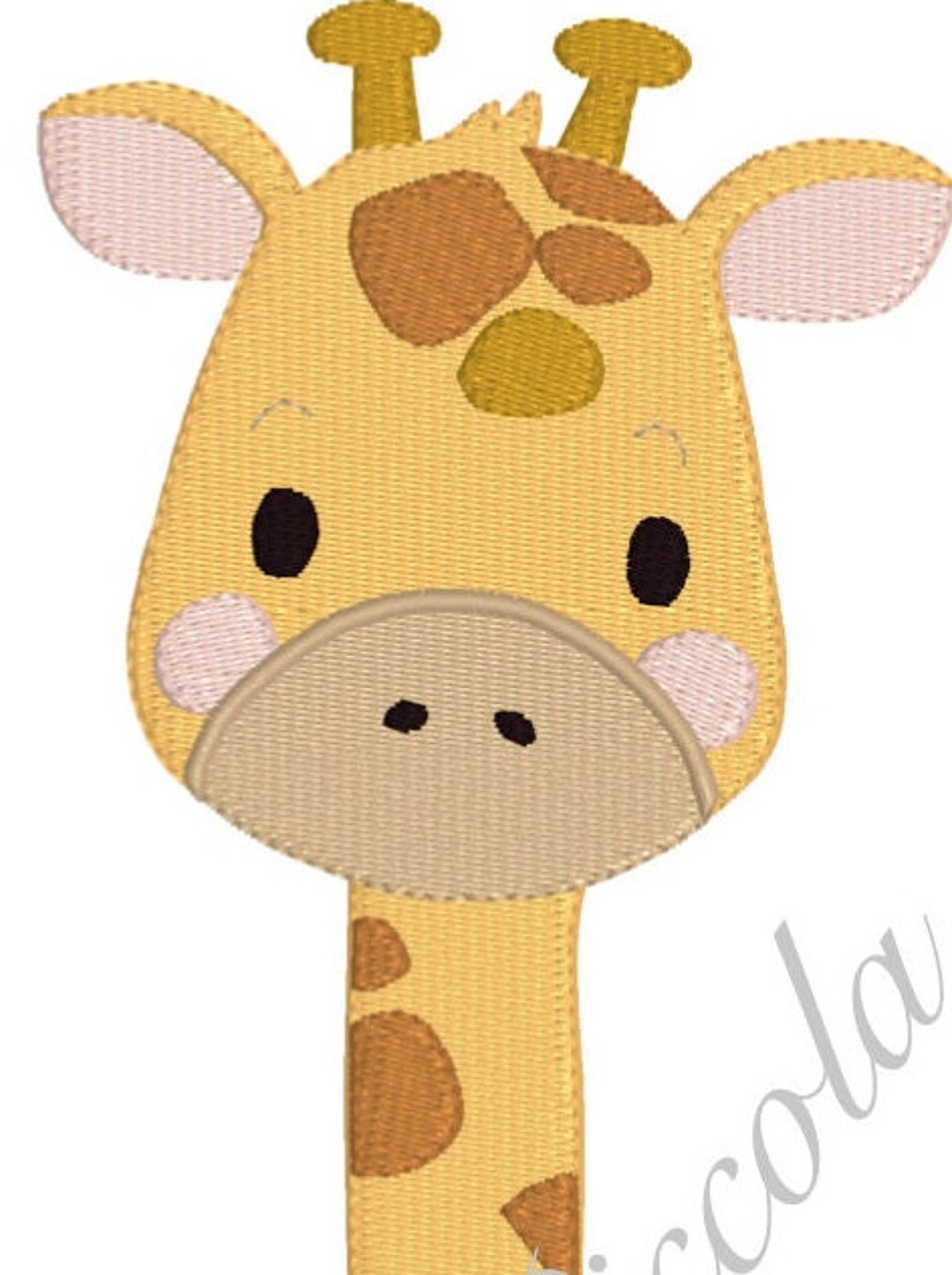Giraffe File for Machine Embroidery - Etsy