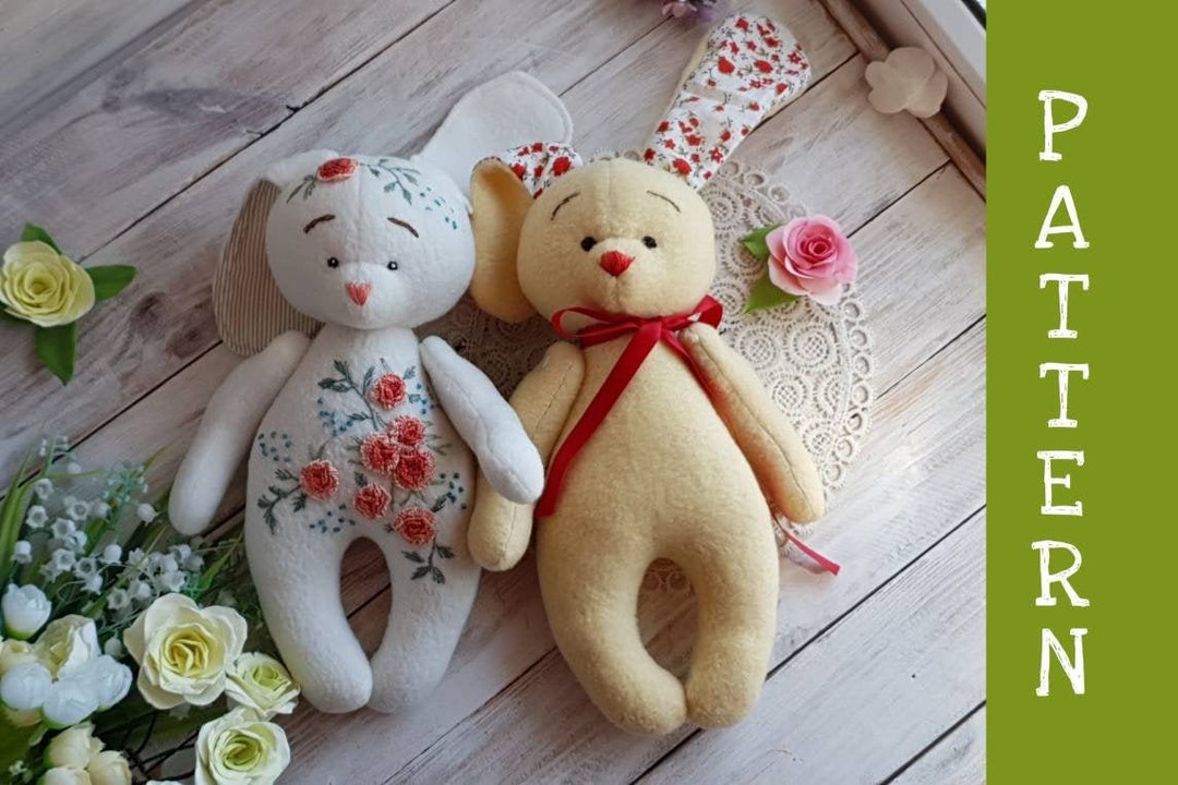 Stuffed Bunny Pattern / Plush Toy Pattern / Animal Pattern / PDF Sewing ...