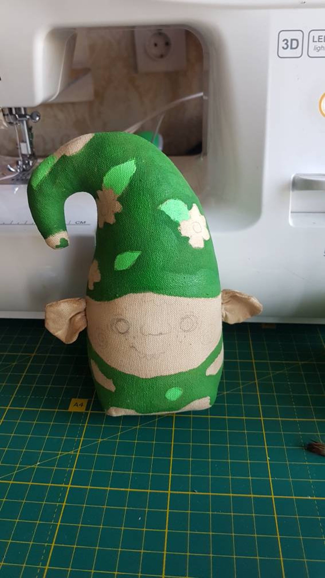 Fabric Gnome Handmade Toy Pattern Tutorial PDF Sewing - Etsy UK