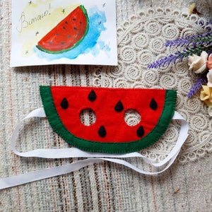 Felt Watermelon Mask Pattern, Halloween Costume, Dress up Mask, Photo ...