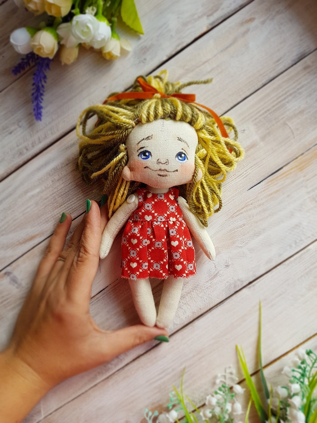 Doll Sewing Pattern With Dress Tutorial, PDF Cloth Dress-up Doll ...