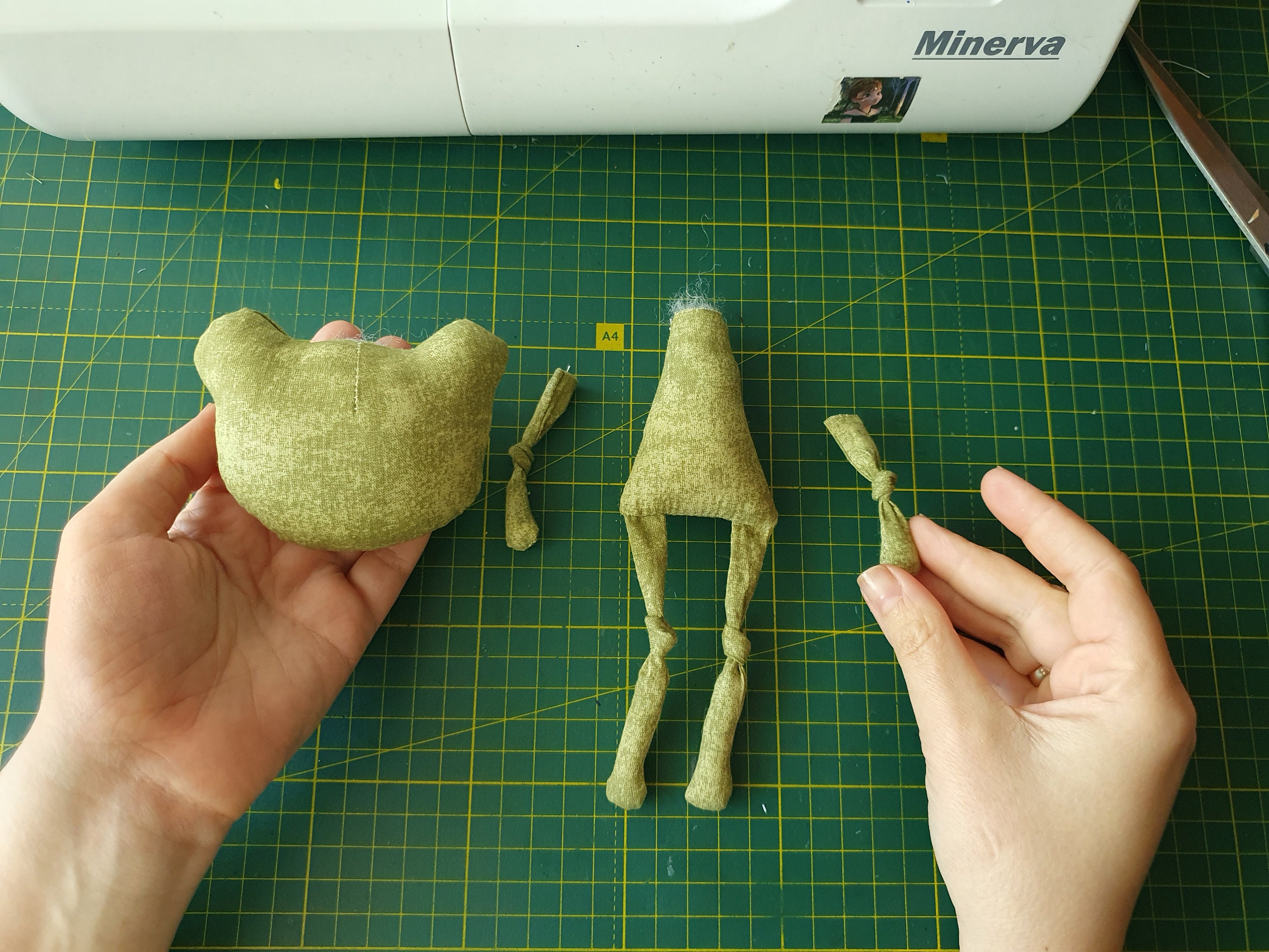 Cute Frog Pdf Pattern Leggy Frog Sewing Tutorial Stuffed Frog Pattern ...