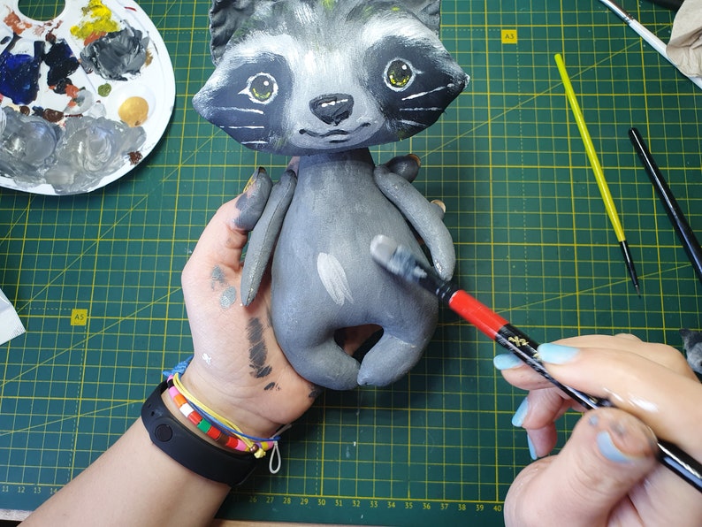 Raccoon PDF Pattern With Instructions-diy-svg Instant - Etsy