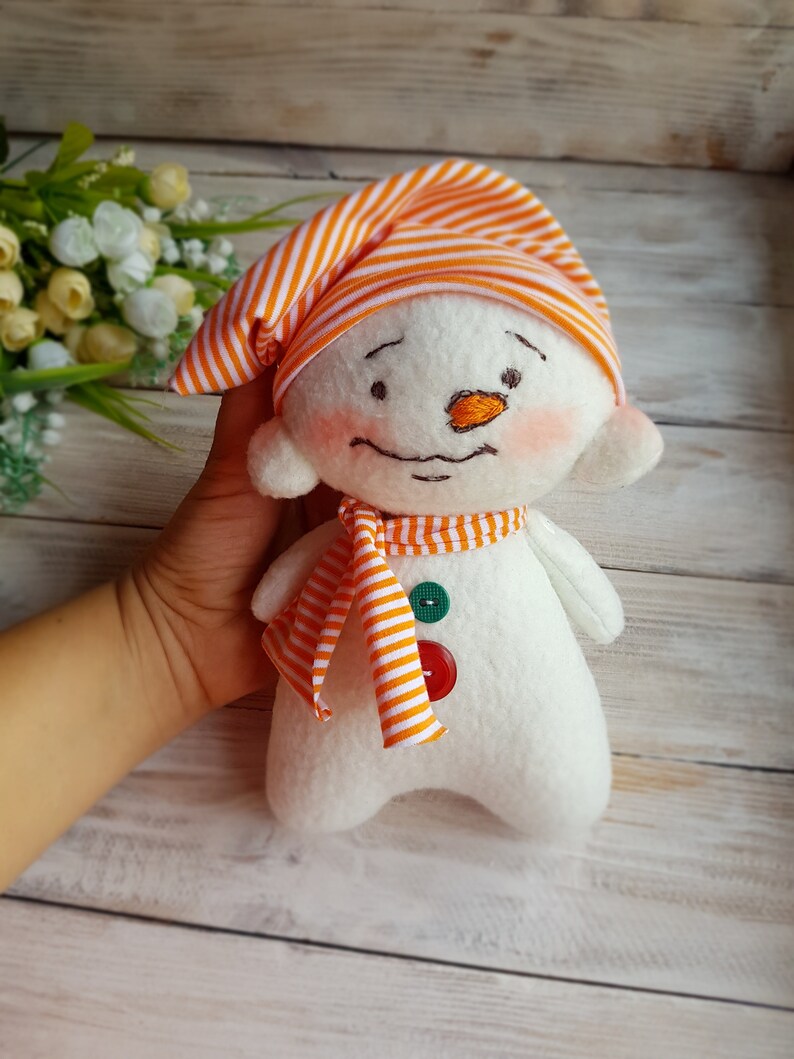 Plush Snowman Pattern Plush Toy Pattern - Etsy