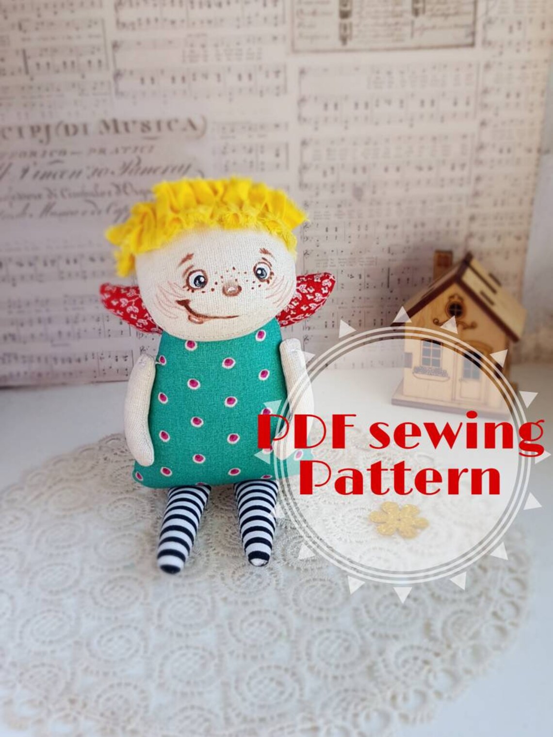 Angel Doll Pattern Easy Doll Pattern Rag Doll Pattern - Etsy