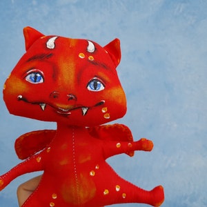 Dragon Sewing Instructions- PDF, Dragon Fabric Pattern, DIY Dragon ...