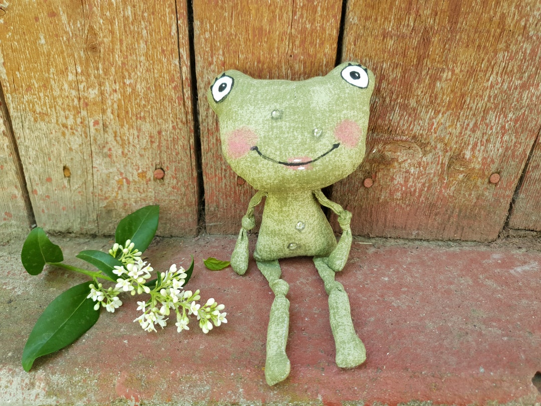 Cute Frog Pdf Pattern Leggy Frog Sewing Tutorial Stuffed Frog Pattern ...
