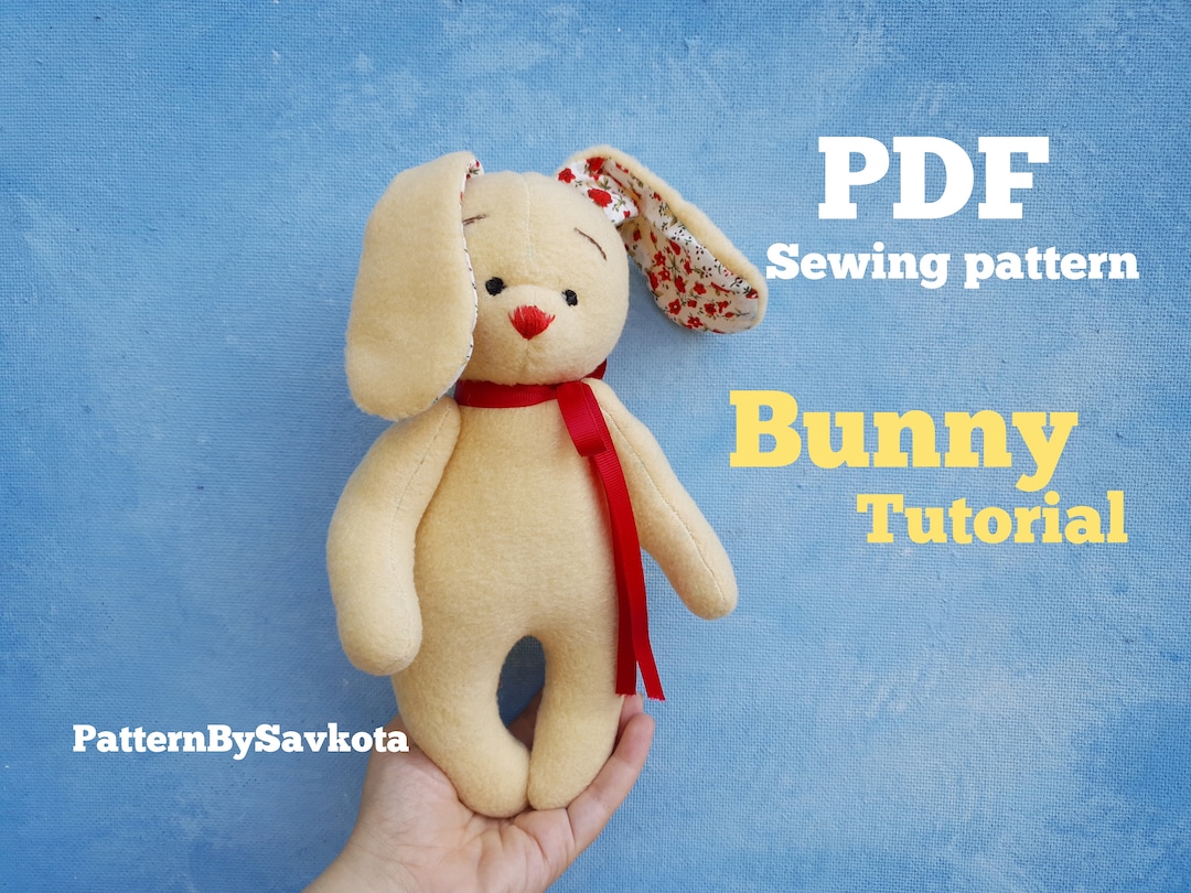 Stuffed Bunny Sewing Pattern: DIY Plush Rabbit (PDF Tutorial) - Etsy