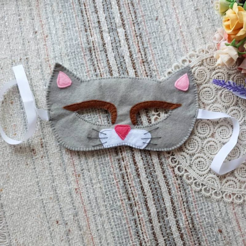 Maska kota - Etsy Polska