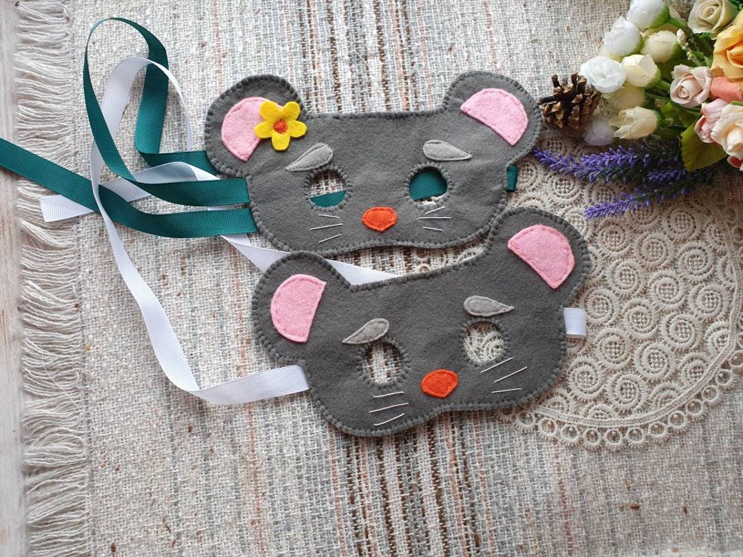 Felt Mouse Mask Pattern: DIY Costume, Photo Booth Prop (PDF) - Etsy