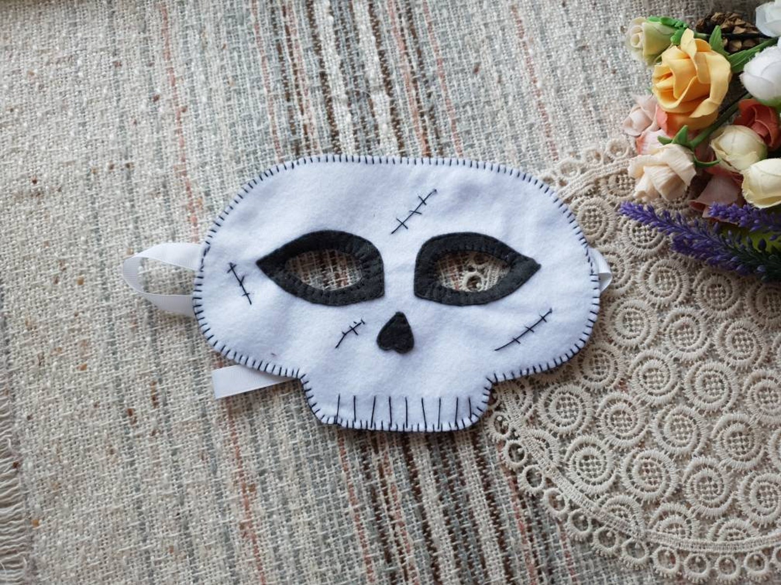 Skull Mask Pattern Skull Felt Mask Pdf Halloween Costume - Etsy