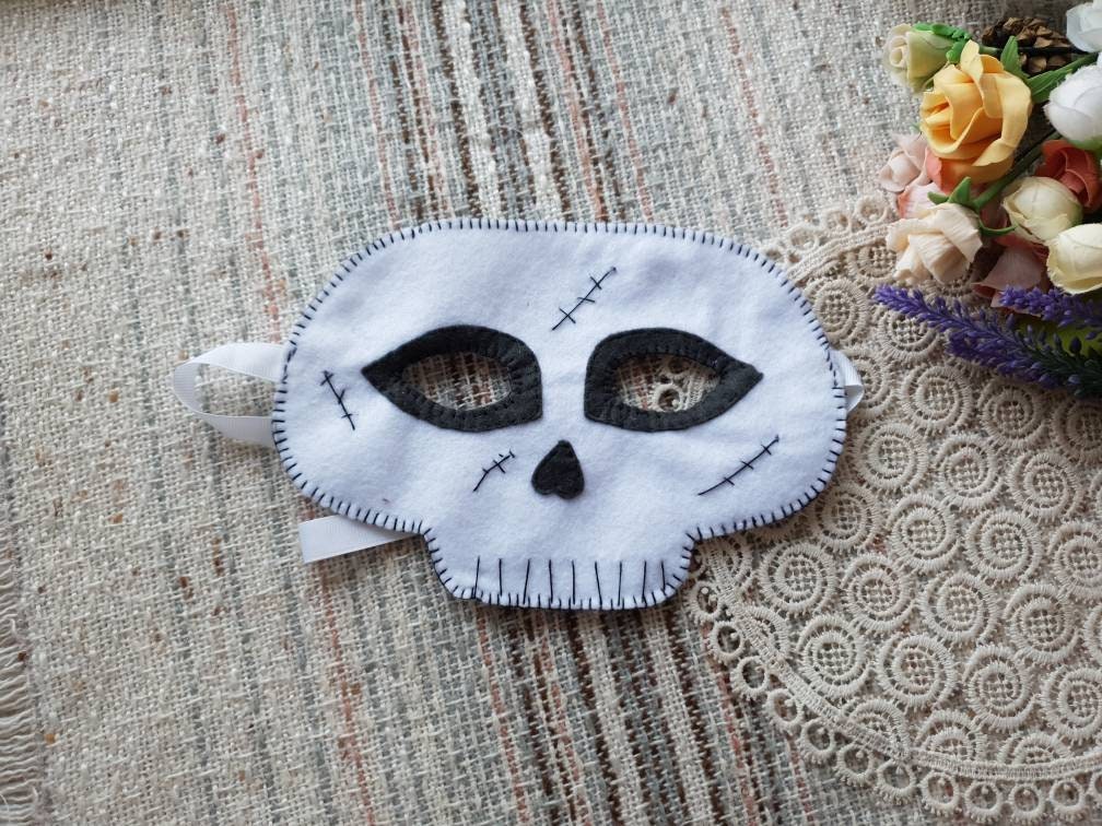 Skull Mask Pattern Skull Felt Mask Pdf Halloween Costume - Etsy