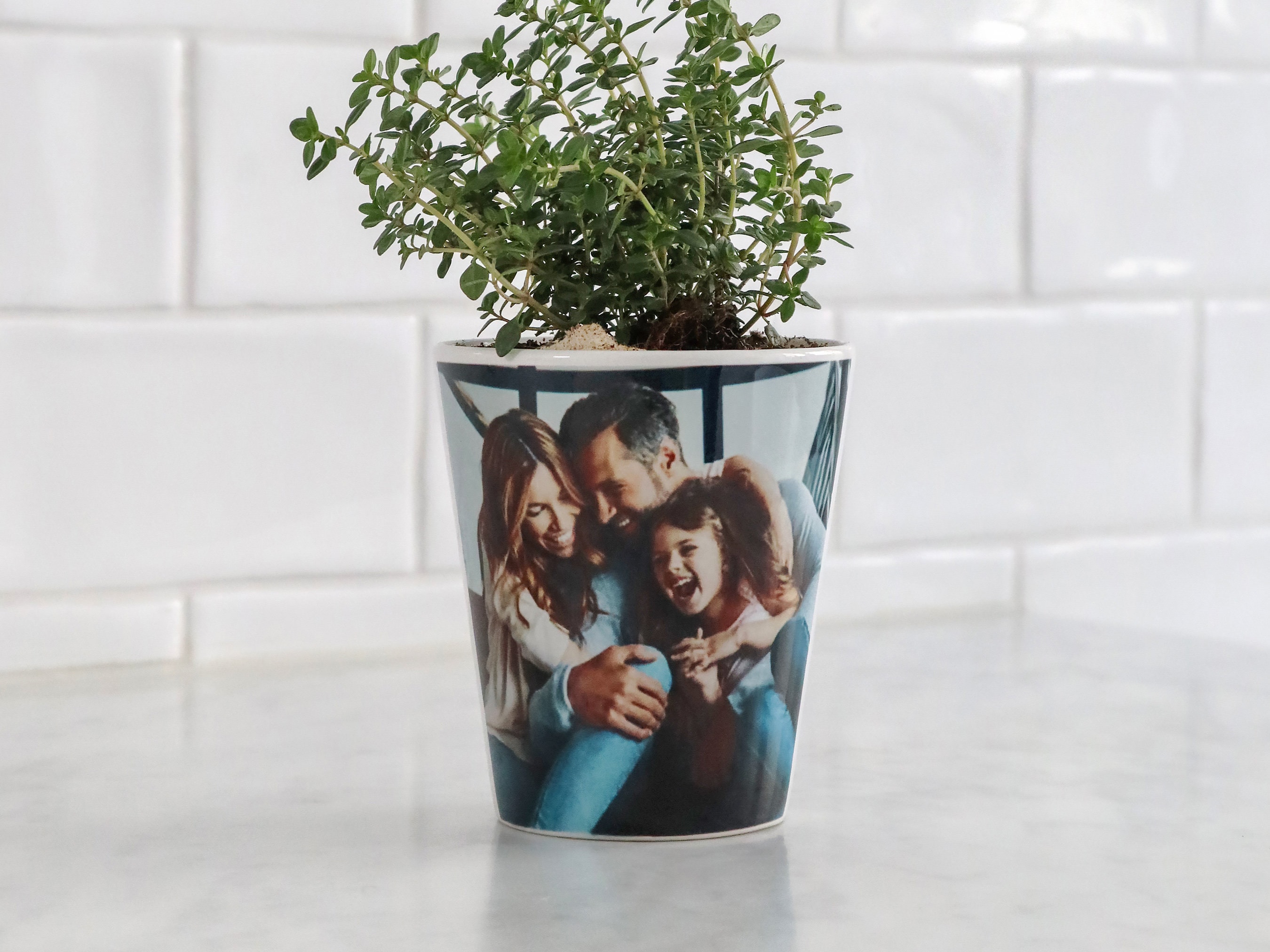 Personalised Plant Pot, Custom Planter, Photo Pot Plant, Photo Flower ...