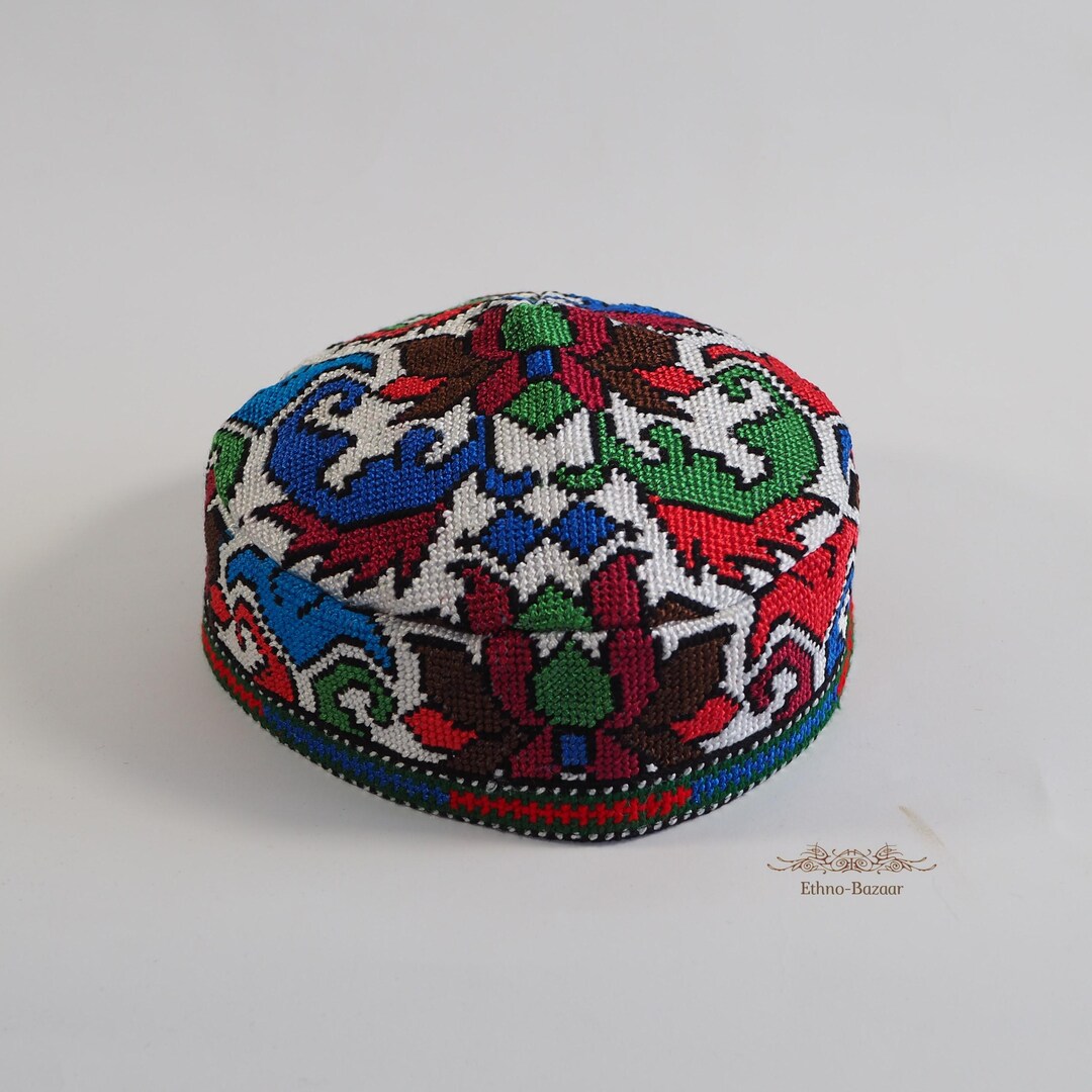 Colorful Hat 58cm Kufi Kippah Skullcap Kipa Taqiyah Tubeteika Kente ...