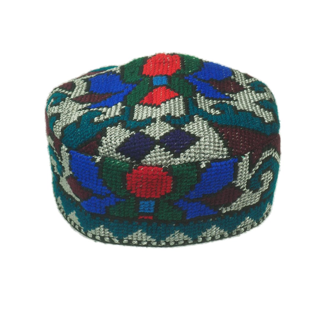 Ethnic Hat 59cm Tubeteika Kufi Kuchi Fez Pillbox Kente Takke Topi Cap ...