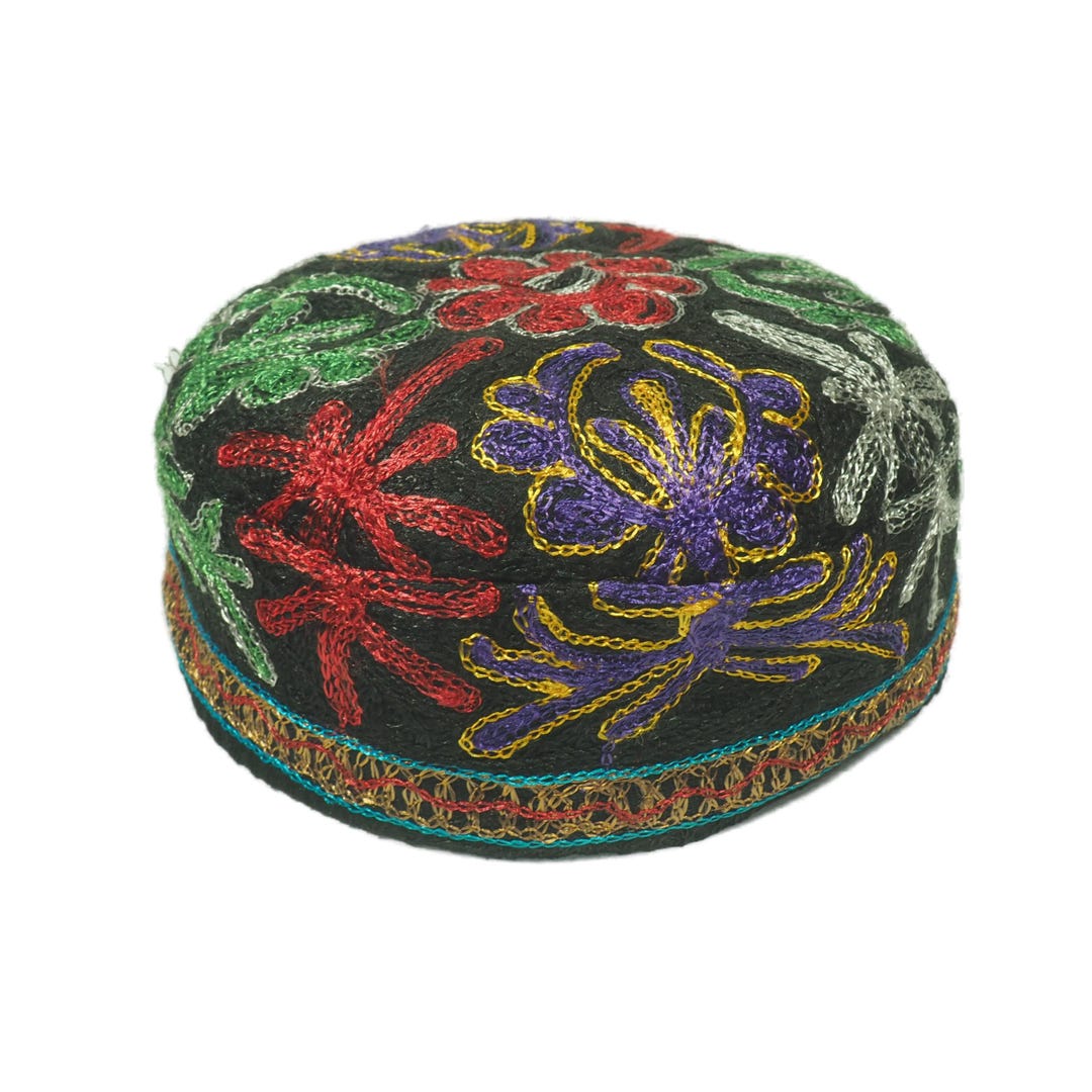 Ethnic Hat Colorful 53-55cm Kids Woman Pillbox Kipa Kipa Tubeteika ...