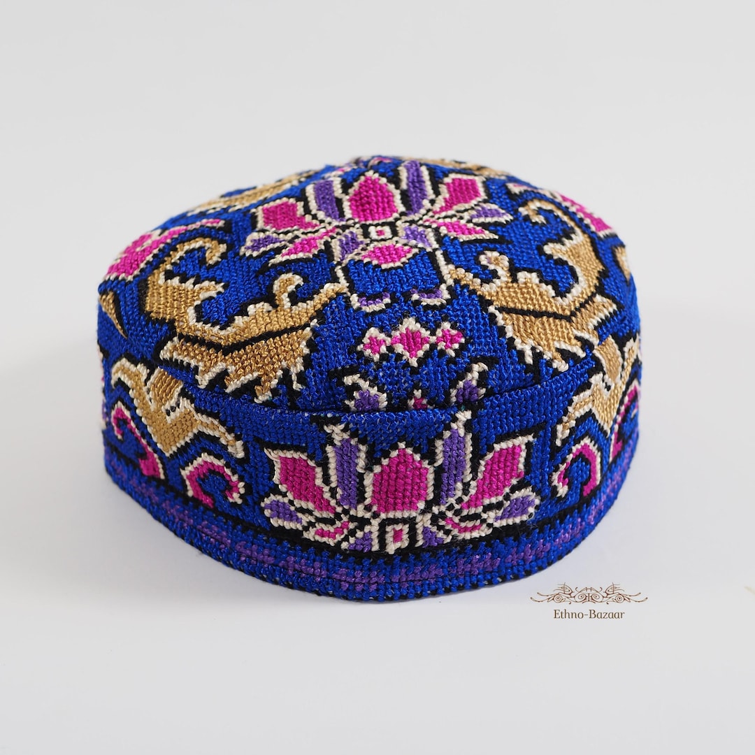 Ethnic Hat 56cm Kufi Skullcap Kipa Taqiyah Tubeteika Kente Takke Cap ...