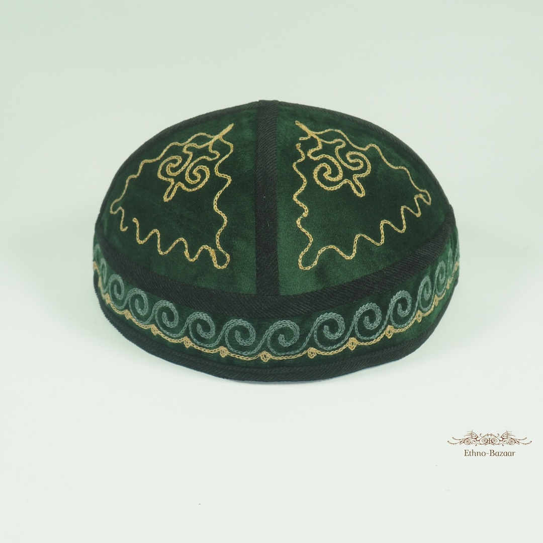 Big Velvet Kufi Koofi Kipa Kuchi Fez Taqiyah Skullcap Smoking Topi ...