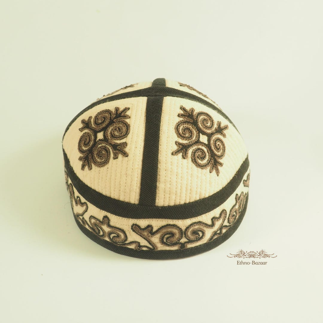 Men Felt Hat 59cm Kufi Kipa Kuchi Fez Taqiyah Skullcap Smoking Takke ...