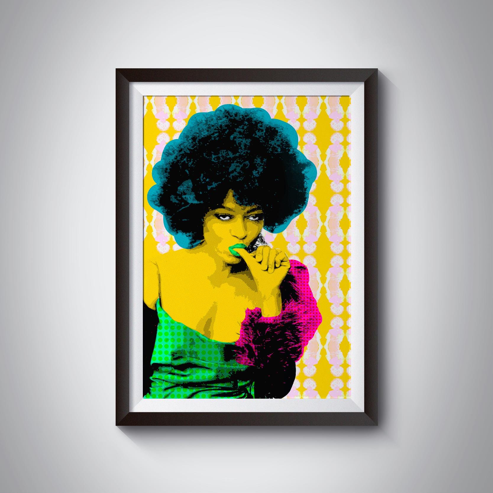 Diana Ross 70s Ribs Pop Art Statement Art Print - Etsy