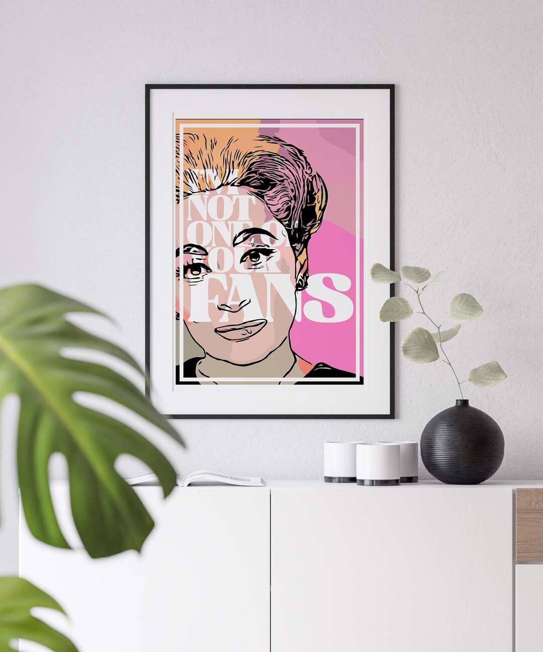 Mommie Dearest not One of Your Fans Statement Art Print - Etsy