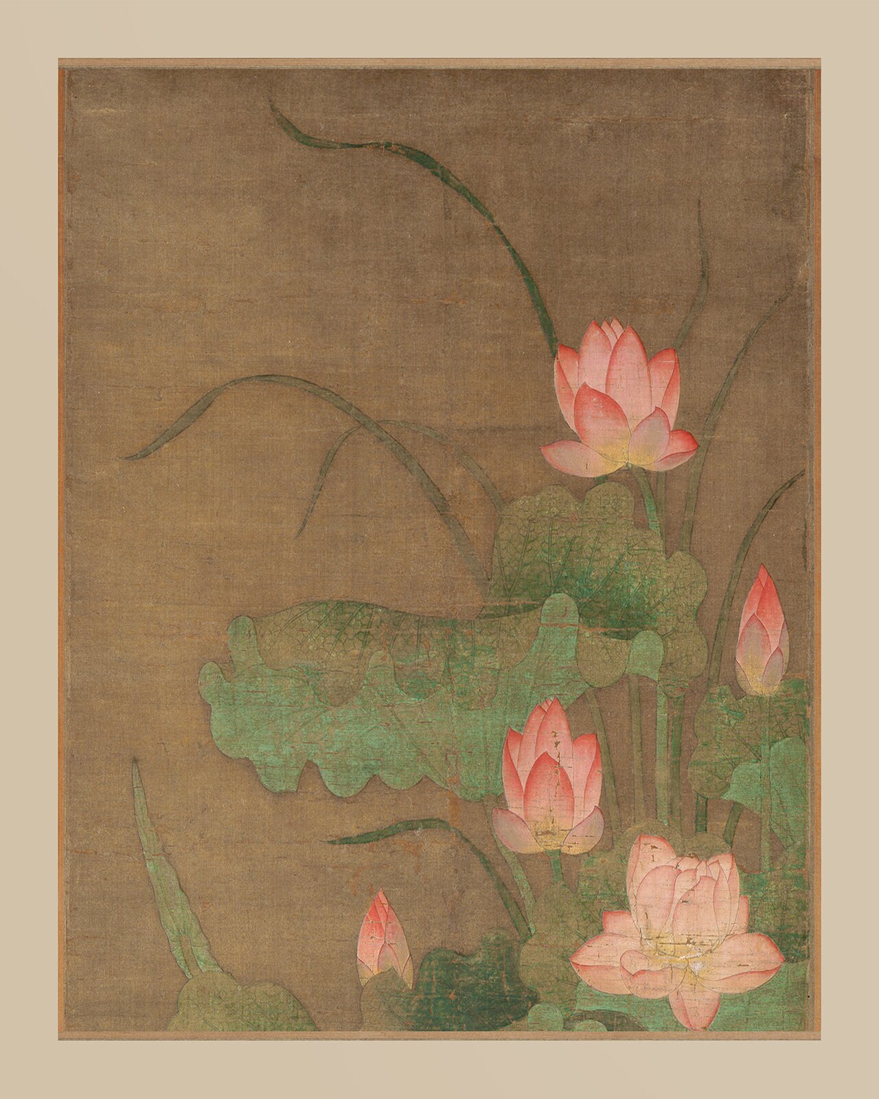 Set of Two Chinese Duck and Lotus Flower Art Prints / Vintage | Etsy