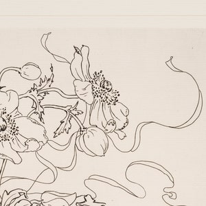 French Porcelain Flower Sketches With Wide Borders, Set #1 - Set of ...