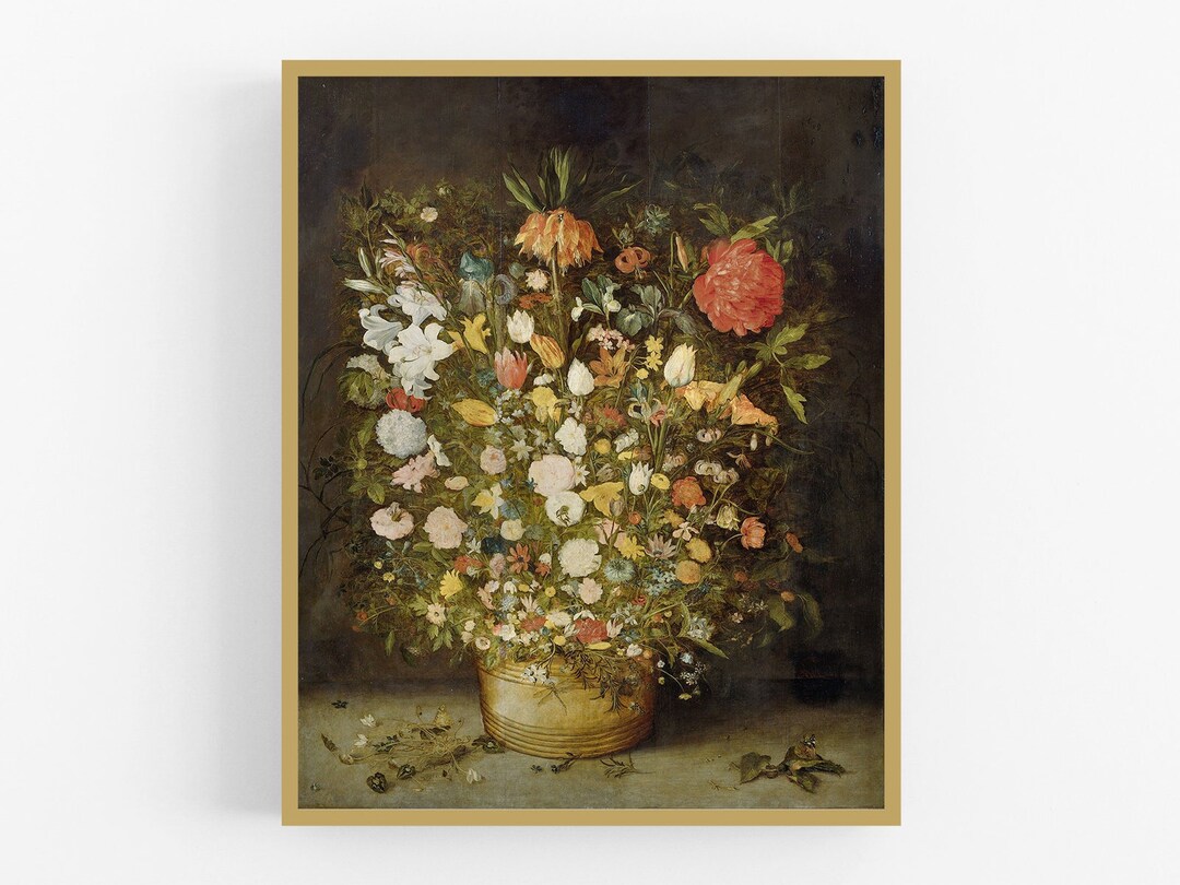 Still Life With Flowers Art Print / Painting / Flower Art / Flower Art ...