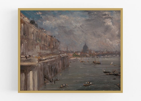 London Somerset House Terrace Art Print / London Art / | Etsy