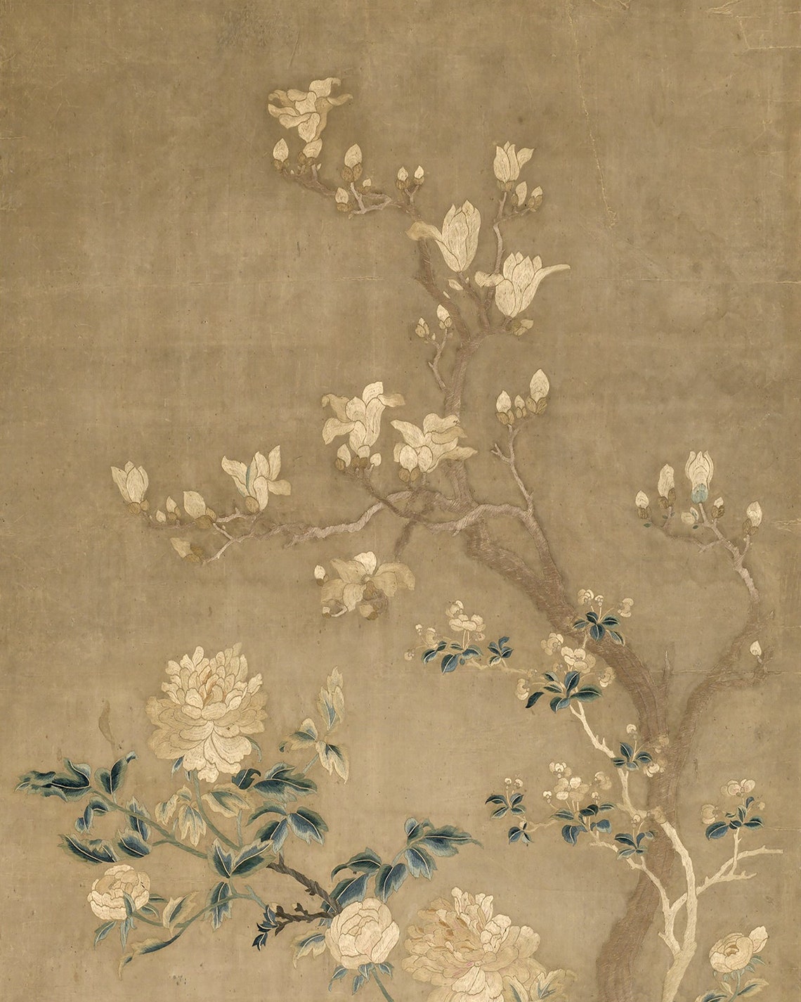 Magnolia Tree Chinoiserie Art Print / Chinese Art / Flower Art / Asian ...