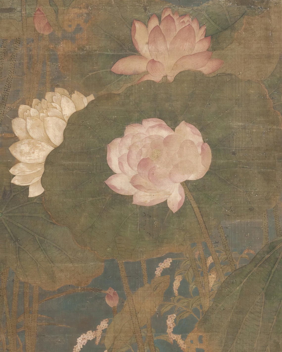 Lotus Flower Art Prints - Set of Two / Flower Art / Water Lily Art ...