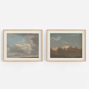 Cloud Study Watercolor, Beach Decor Art Prints - Set of Two - Etsy