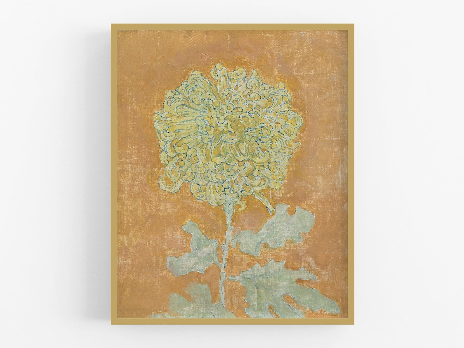 Chrysanthemum Flower Painting Art Print - Etsy