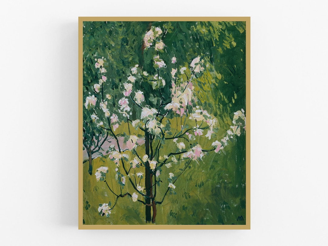 Flowering Sapling Painting Art Print - Etsy