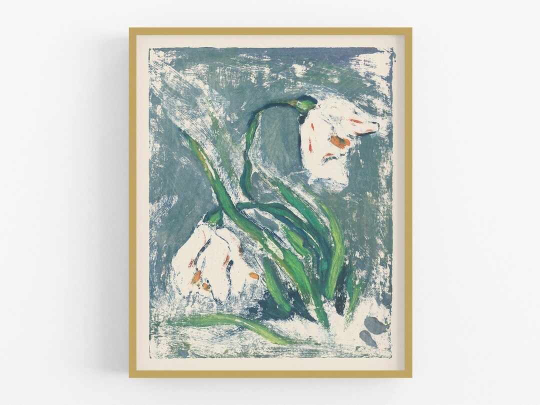 Spring Flowers Abstract Art Print - Etsy
