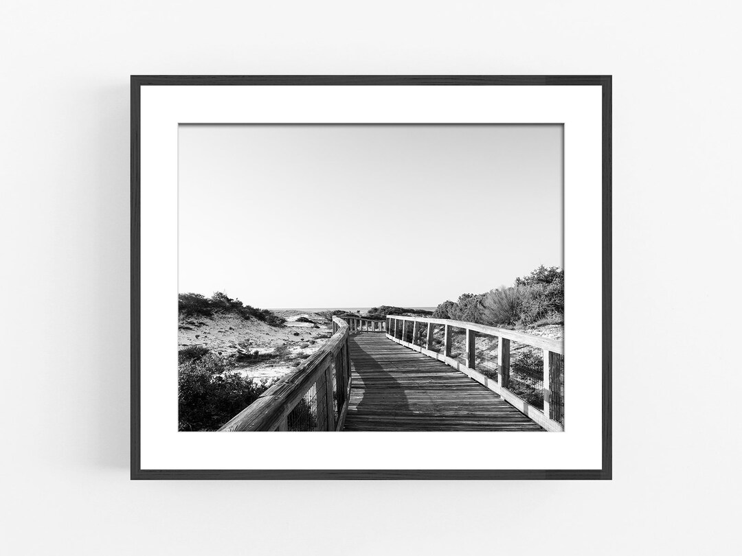 Watersound Florida Beach Boardwalk Travel Photography, Gallery Wall B&W ...