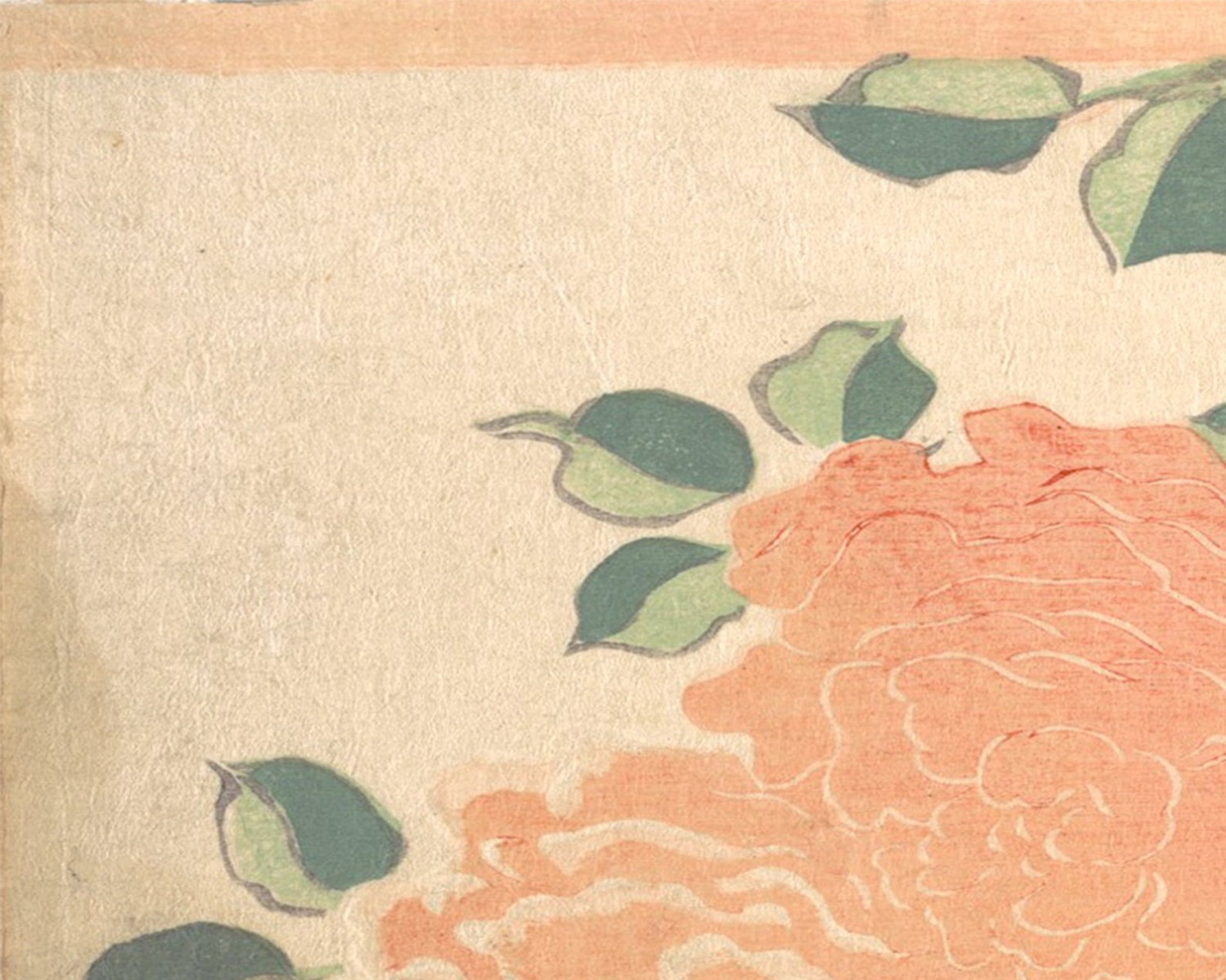 Triptych Set of Three Peach Rose Flowers Botanical Art Prints ...