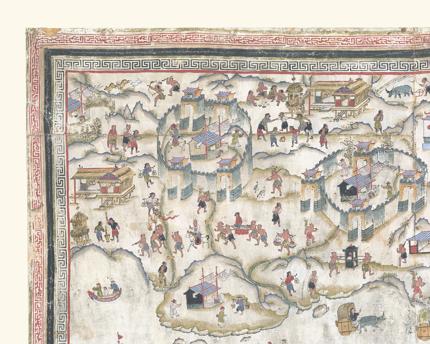 Pictorial Taiwanese Map Art Print / Art / Asian Art / Wall Decor ...