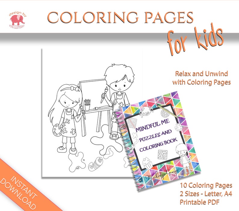 Mindfulness Puzzle for Kids Activity Pack, Mindfulness Workbook ...