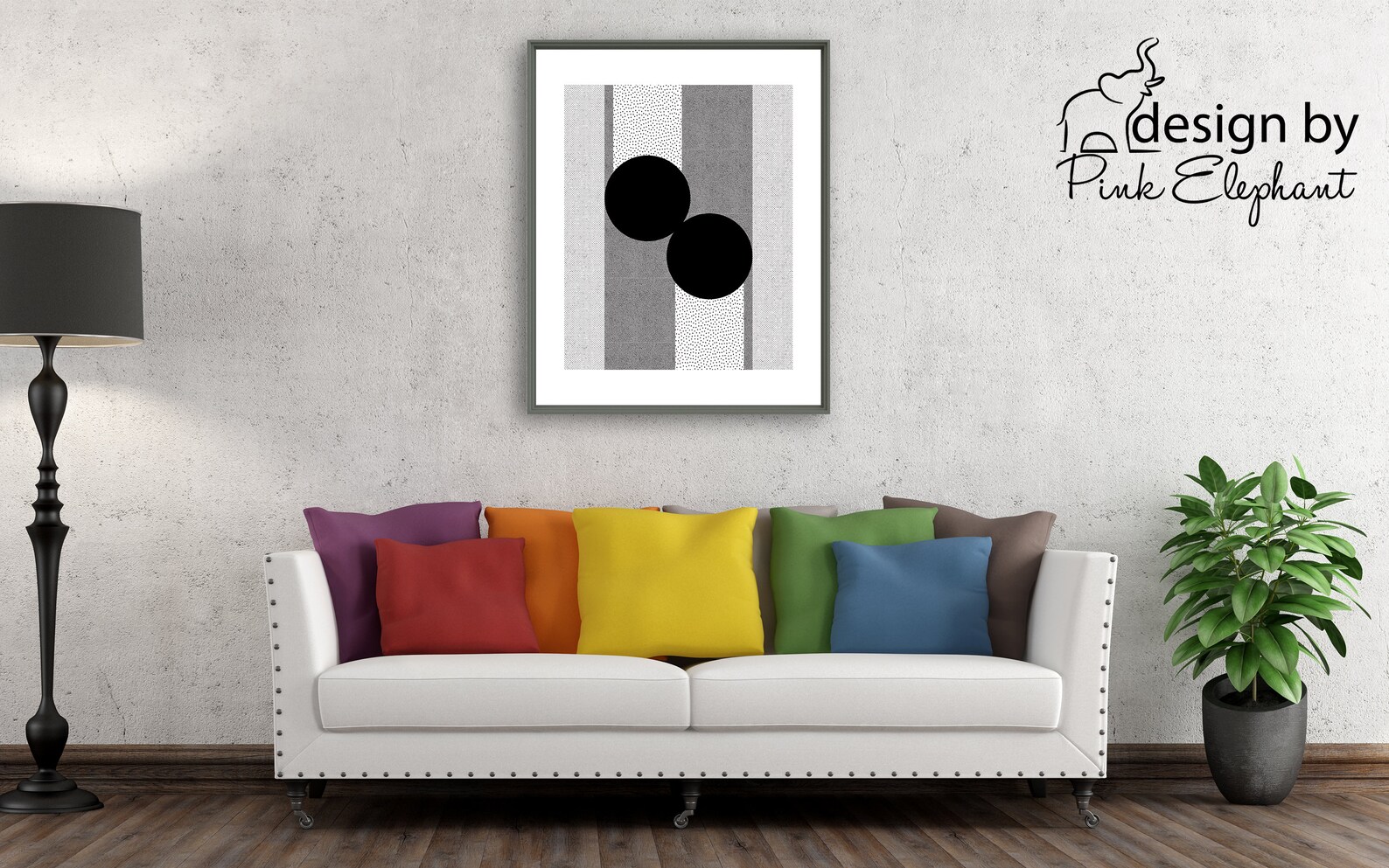 Minimalist Art Geometric Art DIY Poster, Abstract Art Modern Home Decor ...
