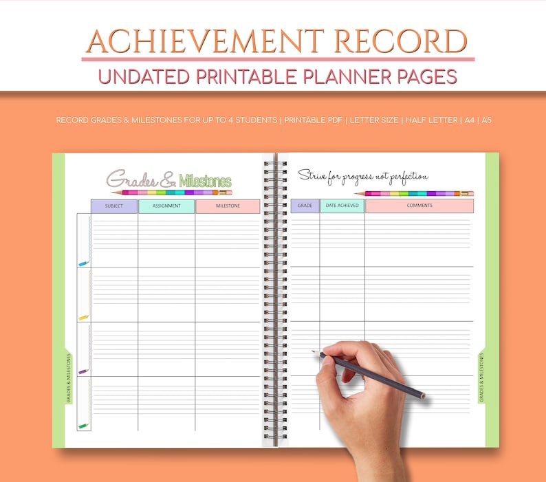 Homeschool Planner Printable Homeschool Mom Academic Planner - Etsy