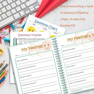 Kids Mindfulness Journal Pages, Mental Health Mindfulness Workbook ...