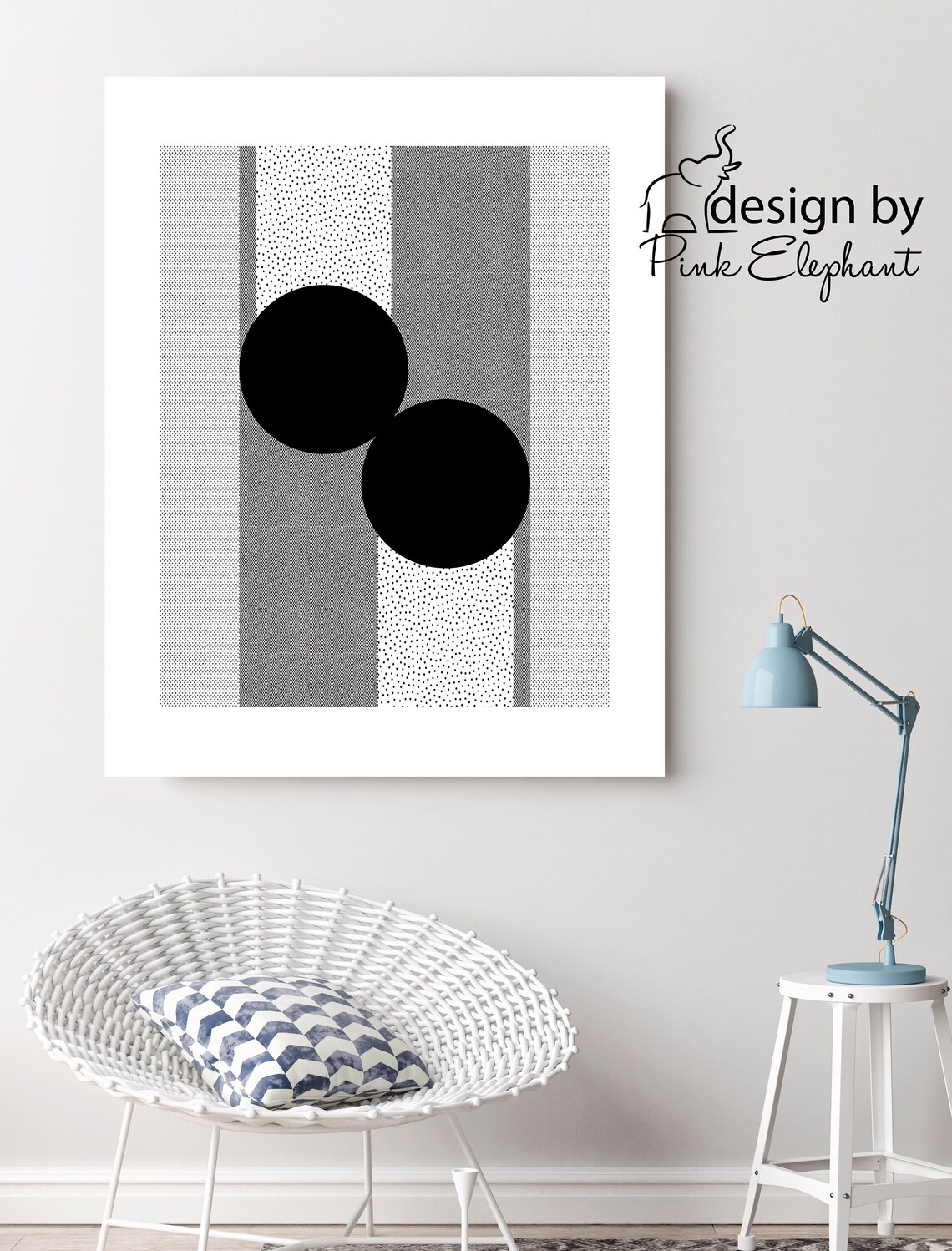 Minimalist Art Geometric Art DIY Poster, Abstract Art Modern Home Decor ...