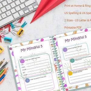 Kids Mindfulness Journal Pages, Mental Health Mindfulness Workbook ...