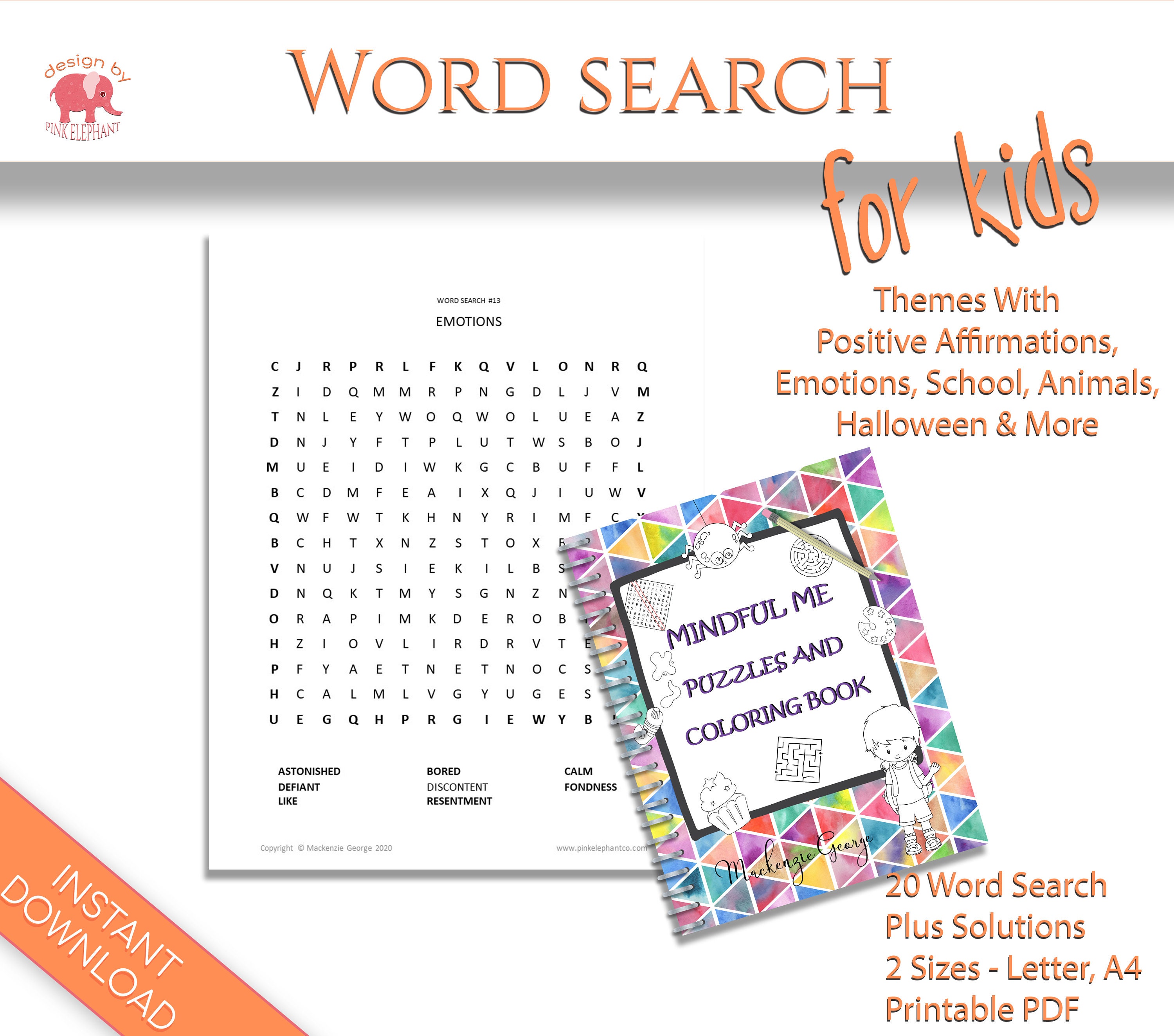 Mindfulness Puzzle for Kids Activity Pack, Mindfulness Workbook ...