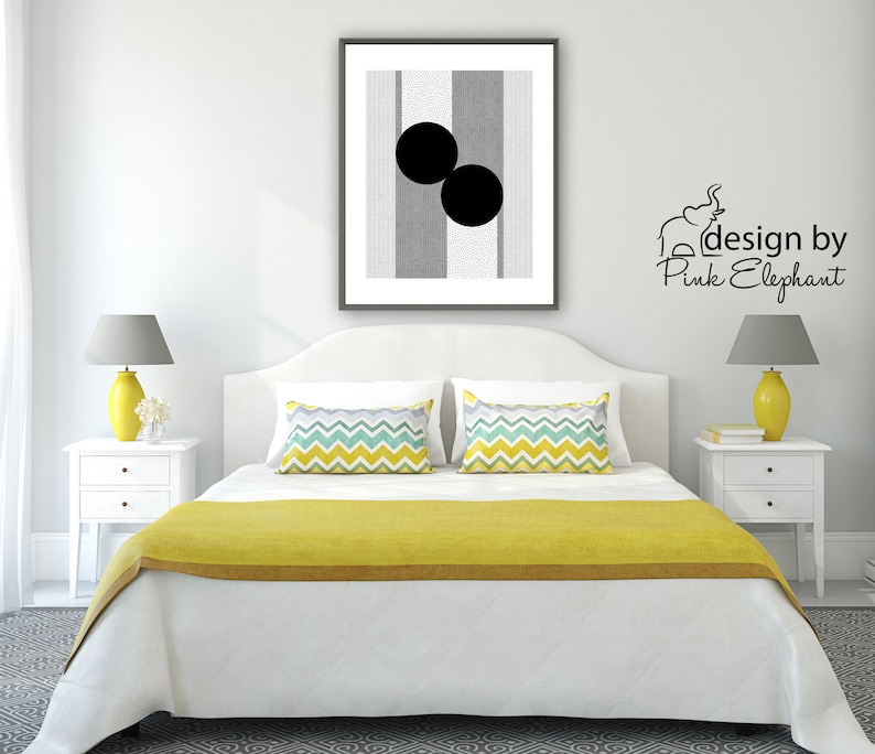 Minimalist Art Geometric Art DIY Poster, Abstract Art Modern Home Decor ...