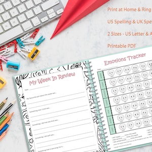 Kids Mindfulness Journal Pages, Mental Health Mindfulness Workbook ...