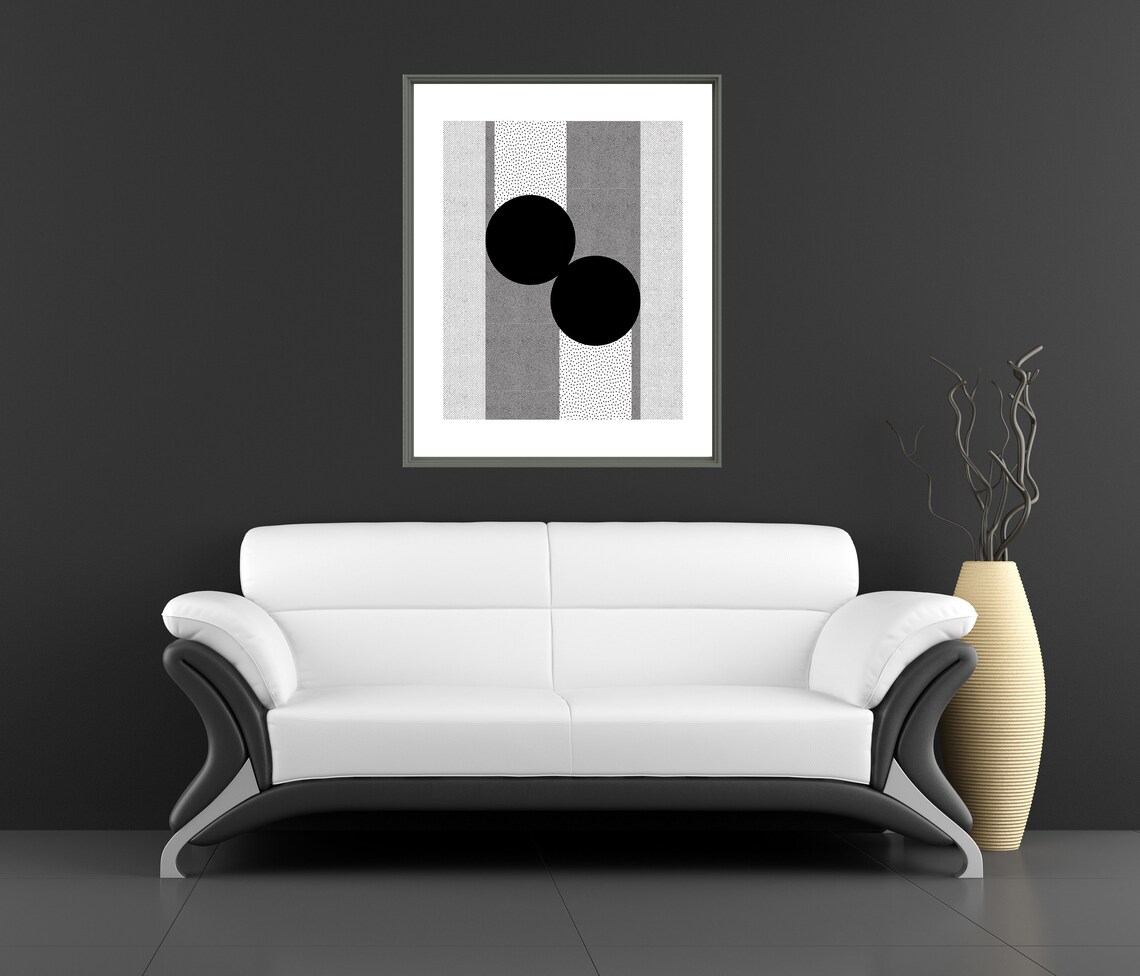 Minimalist Art Geometric Art DIY Poster, Abstract Art Modern Home Decor ...