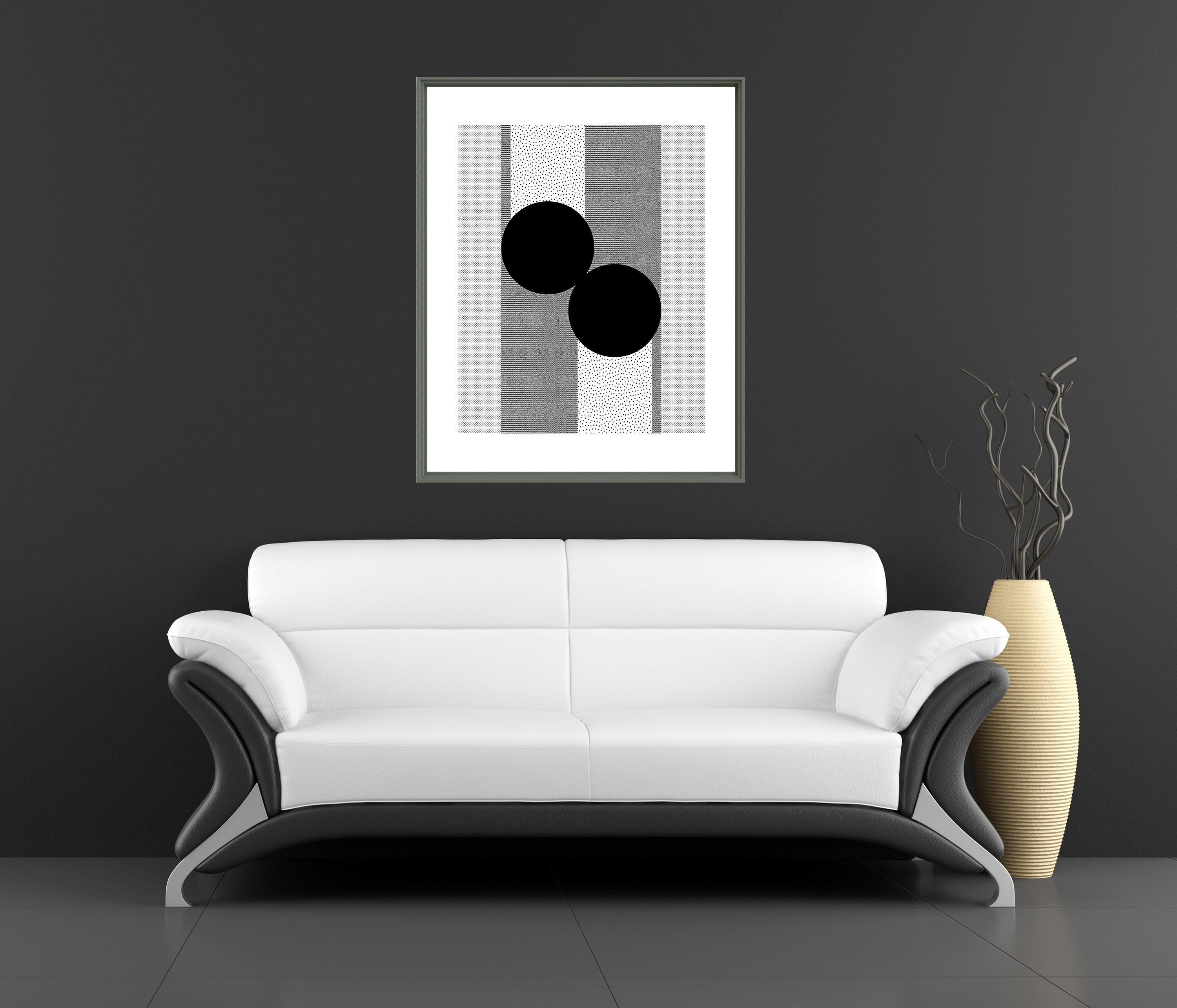Minimalist Art Geometric Art DIY Poster, Abstract Art Modern Home Decor ...